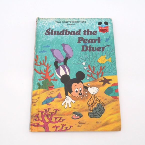 Disney | Other | Vintage Disney Wonderful World Of Reading Sinbad The ...